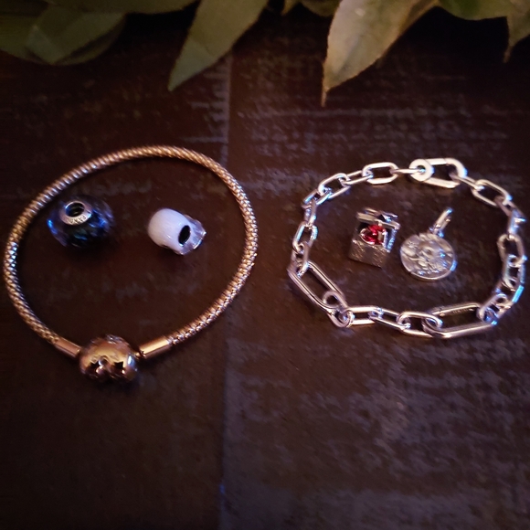Pandora | Jewelry | Pandora Gold And Silver Bracelet Duo | Poshmark